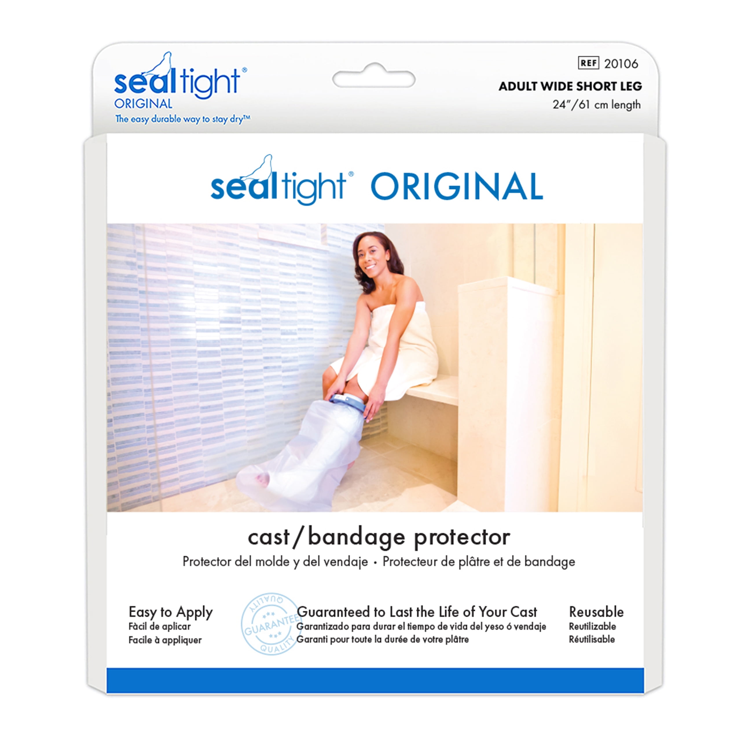 Seal-Tight Original Waterproof Wound Cover Bag for Adult Leg Cast and ...