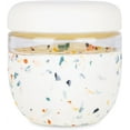 Seal Tight Porter Glass Food Storage Container with Lid, Terrazzo Cream ...