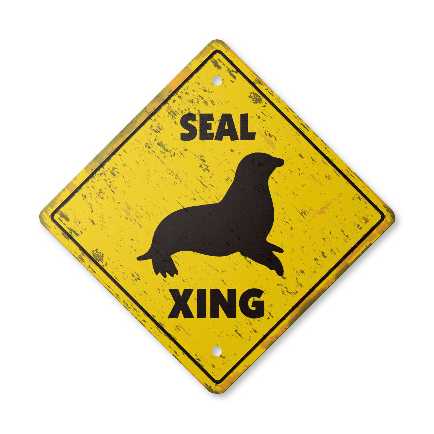 Seal Vintage Crossing Sign Zone Xing | Indoor/Outdoor Plastic | 20 ...