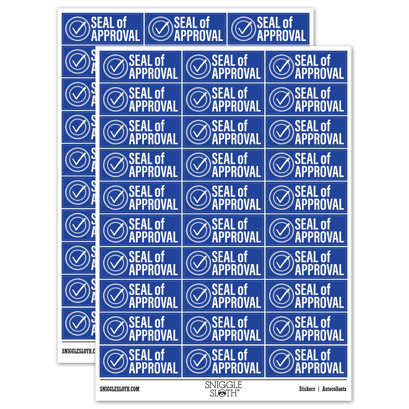 Seal of Approval Check Mark Checkmark Sticker Set - Dark Blue - Matte ...