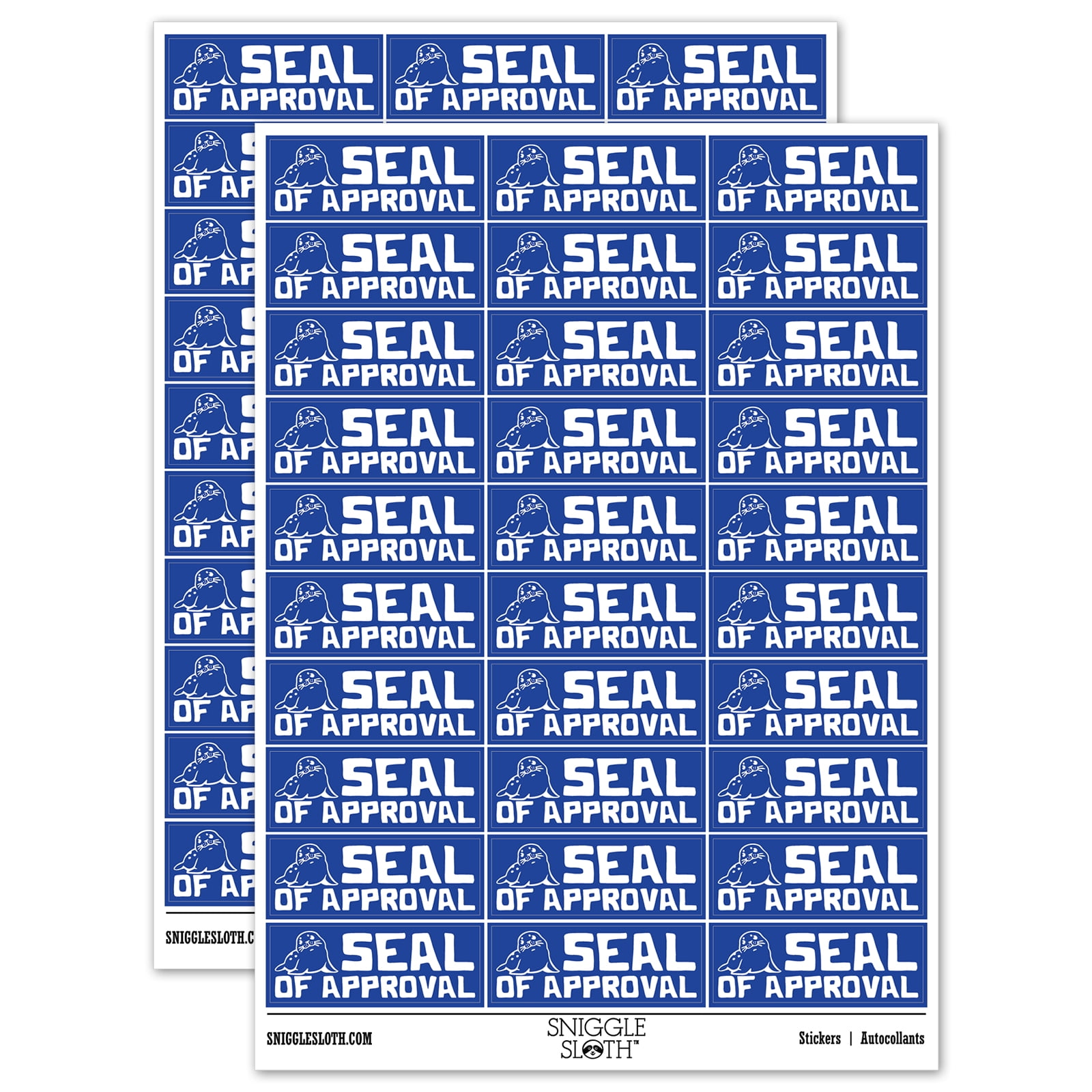 Seal of Approval Teacher Student School Sticker Set - Dark Blue - Matte ...