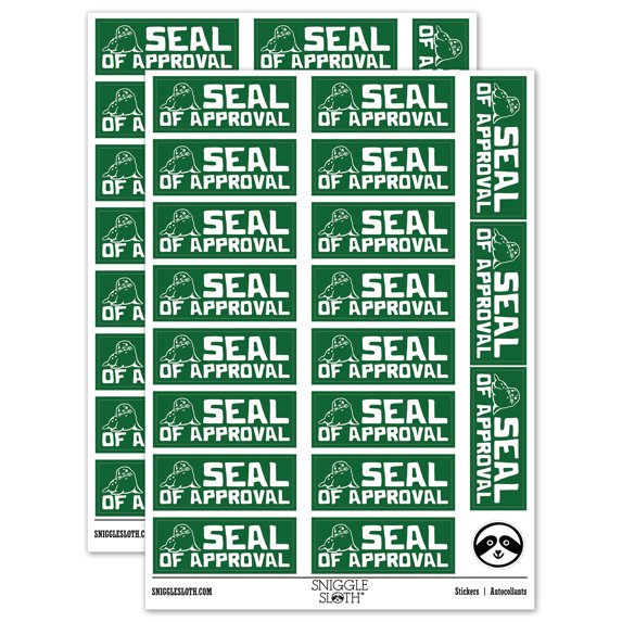 Seal of Approval Teacher Student School Sticker Set - Dark Green ...