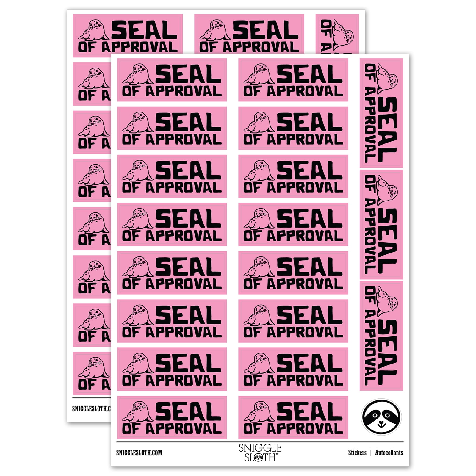 Seal of Approval Teacher Student School Sticker Set - Light Pink ...