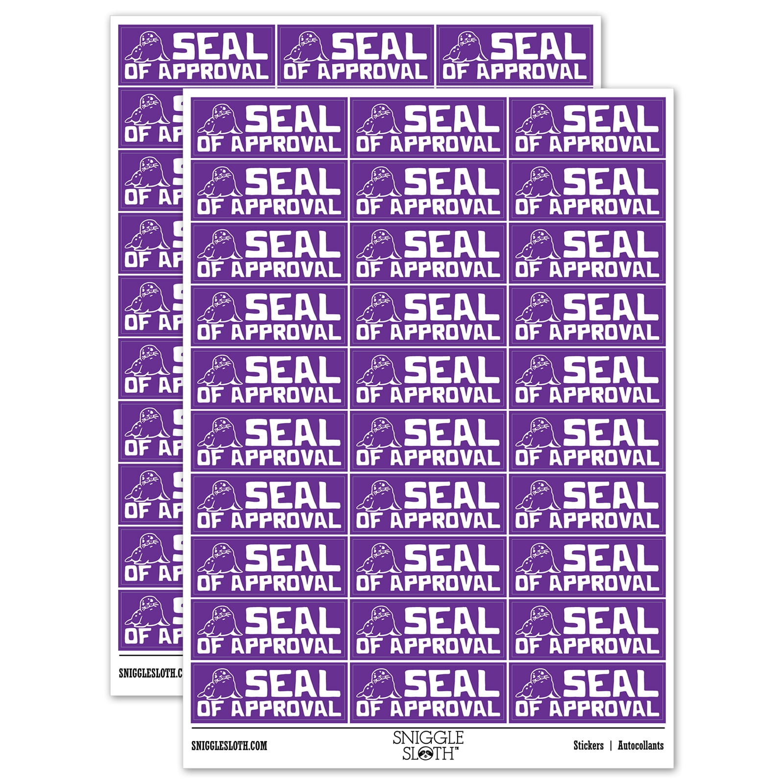 Seal of Approval Teacher Student School Sticker Set - Purple - Gloss ...
