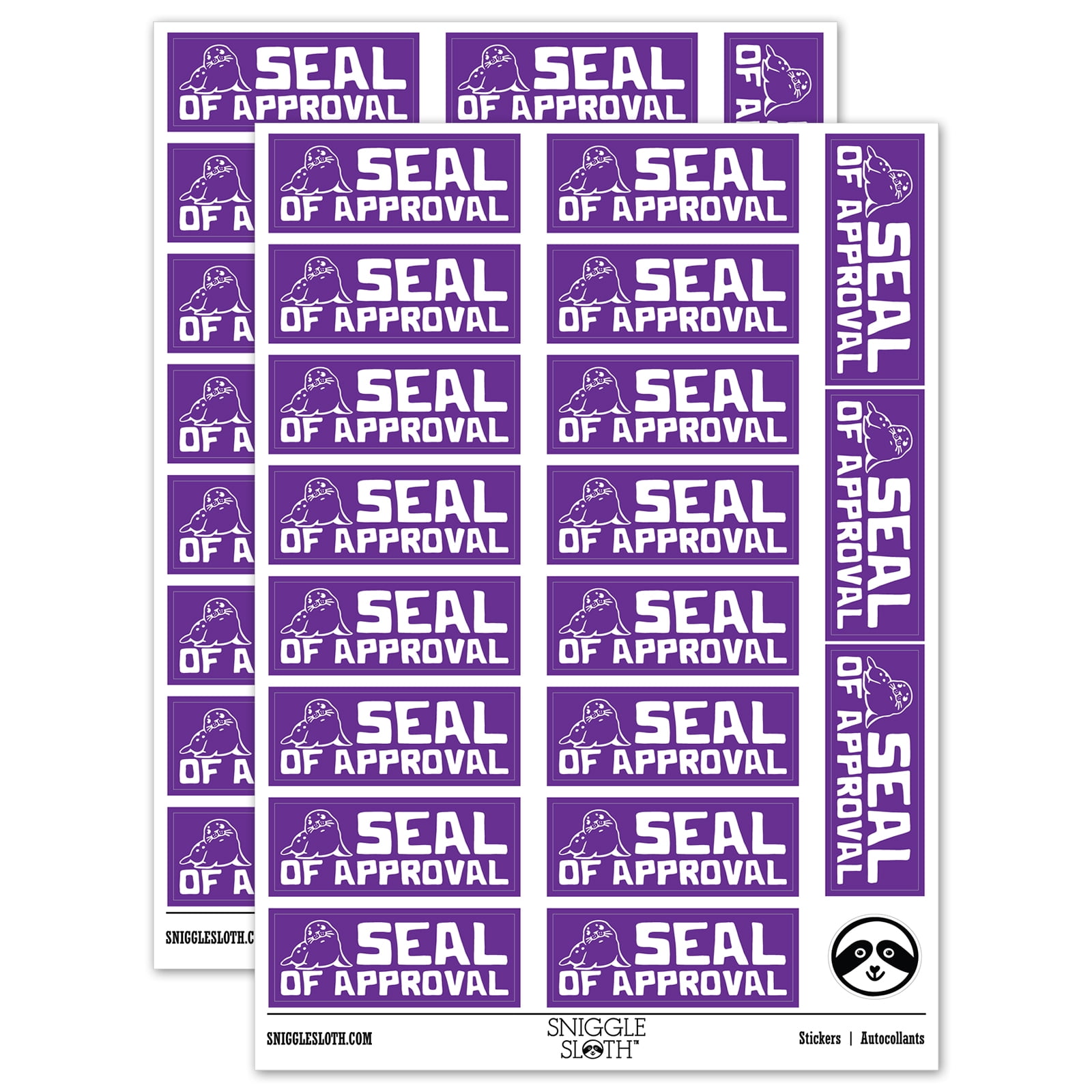 Seal of Approval Teacher Student School Sticker Set - Purple - Gloss ...
