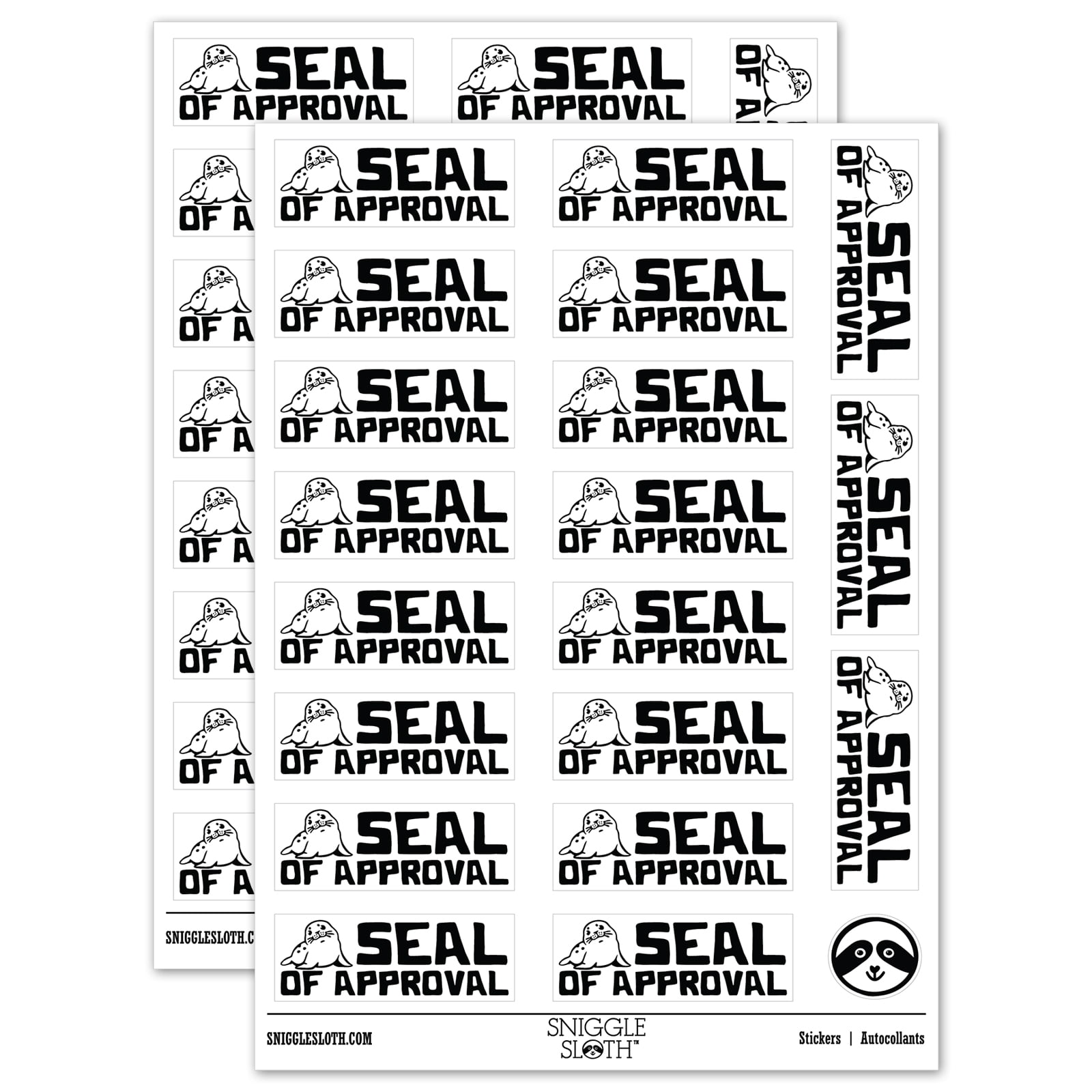 Seal of Approval Teacher Student School Sticker Set - White - Matte ...