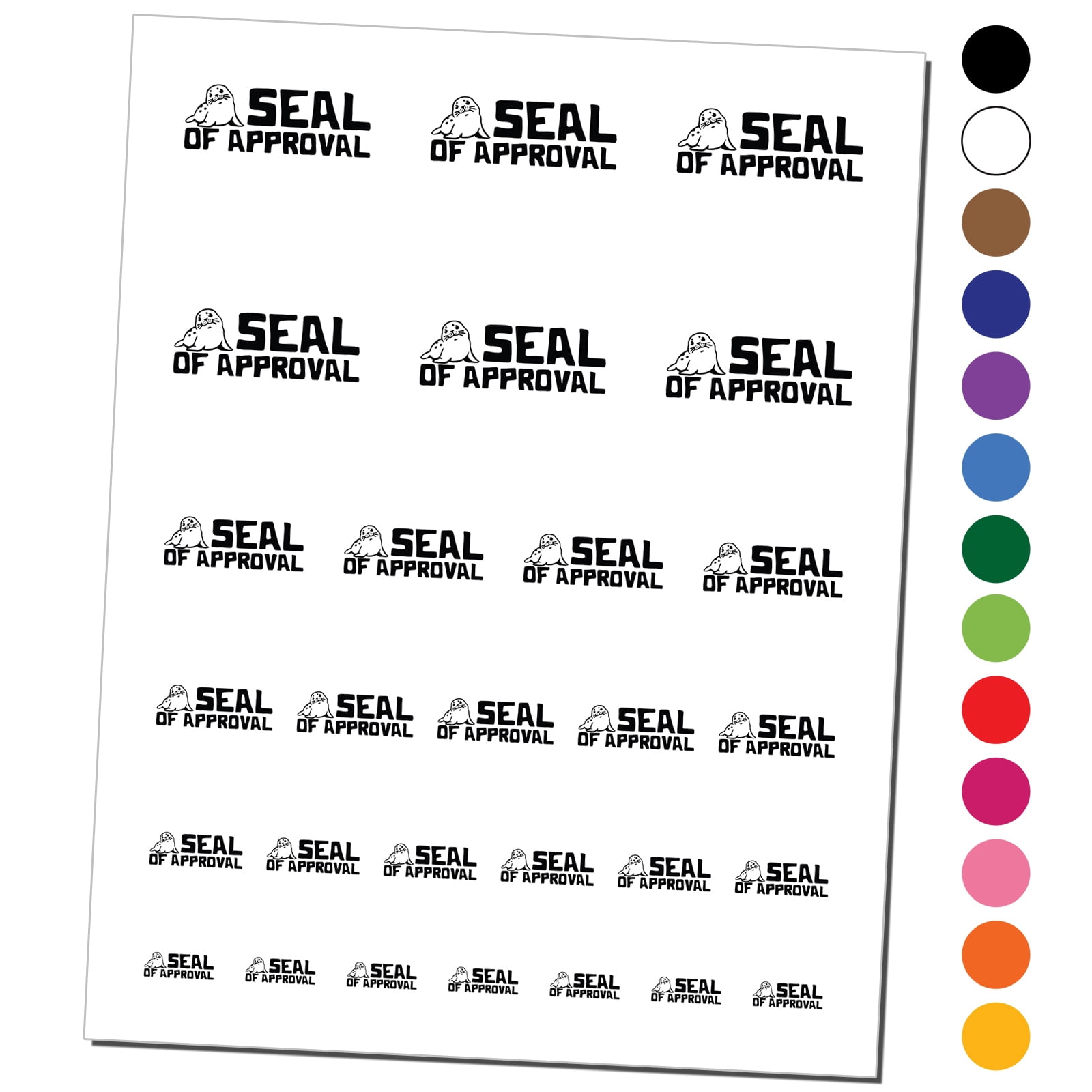 Seal of Approval Teacher Student School Water Resistant Temporary ...