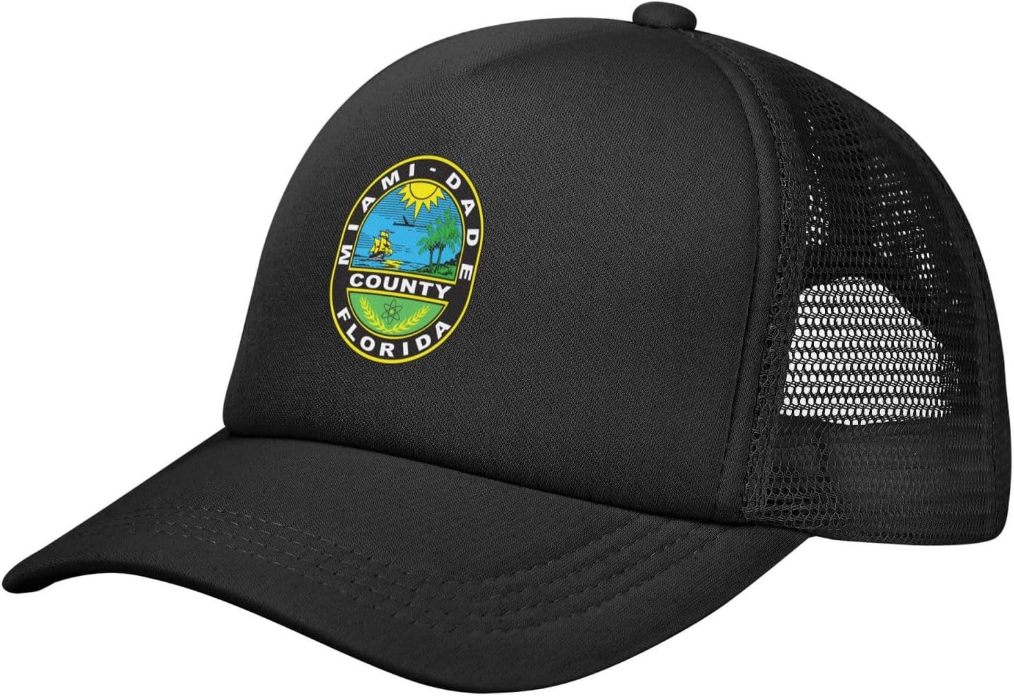 Seal of Miami Dade County, Florida Mesh Hat Baseball Cap for Men Women ...