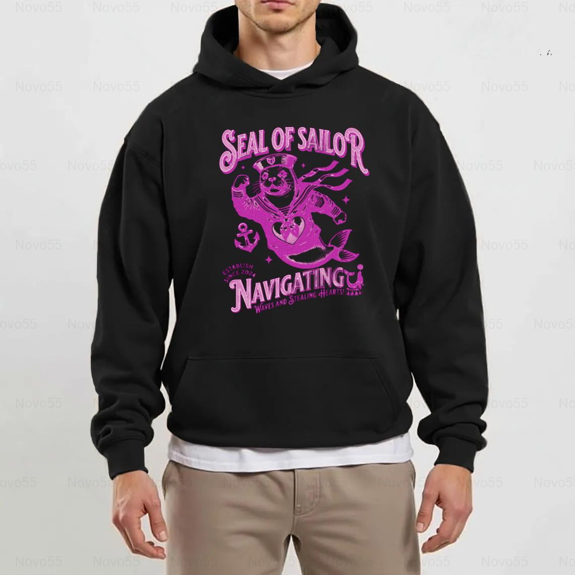 Seal of Sailor Cute Ocean Friend T-shirt, Sweatshirt, Hoodie, for men ...