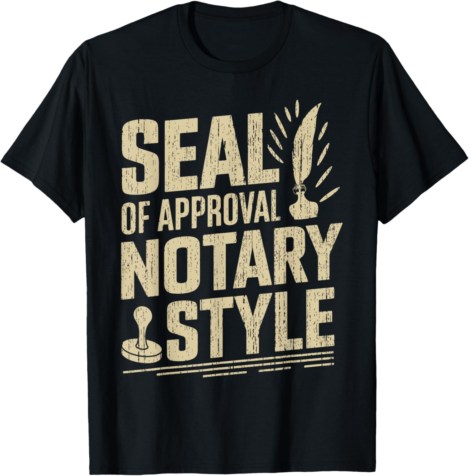 Seal of approval Notary Style Notary T-Shirt - Walmart.com