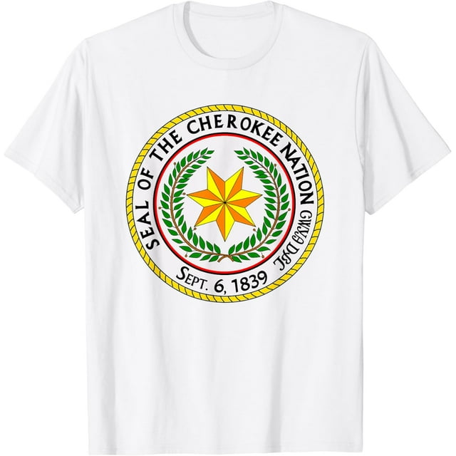 Seal of the Cherokee Nation Cherokee Native American Pride T-Shirt ...