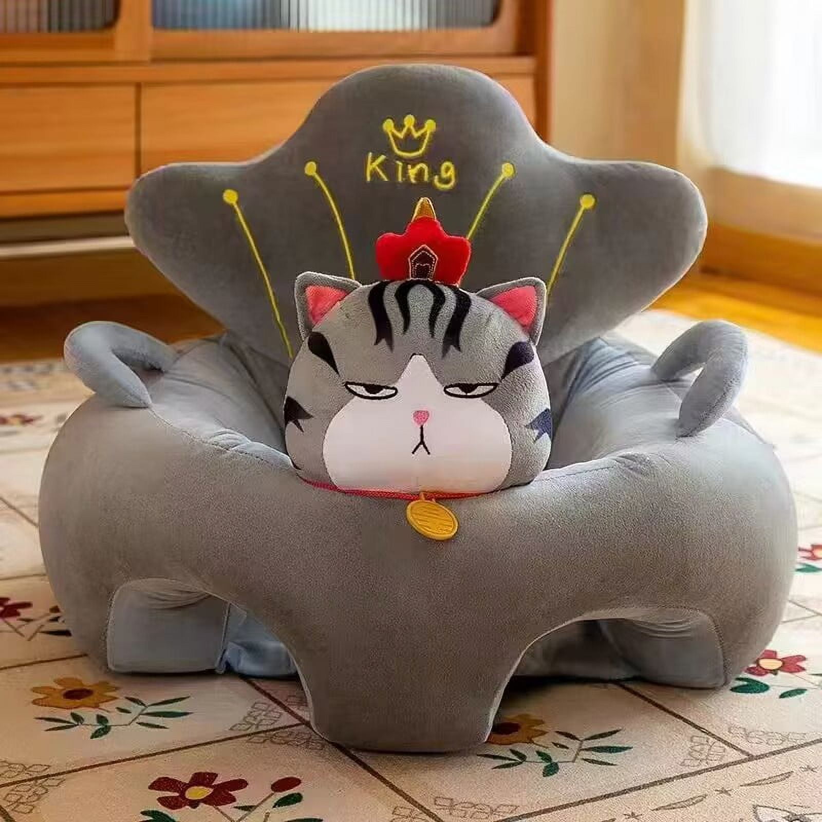 SealSee Baby Support Seat Sofa Plush Soft Animal Shaped Baby Learning ...