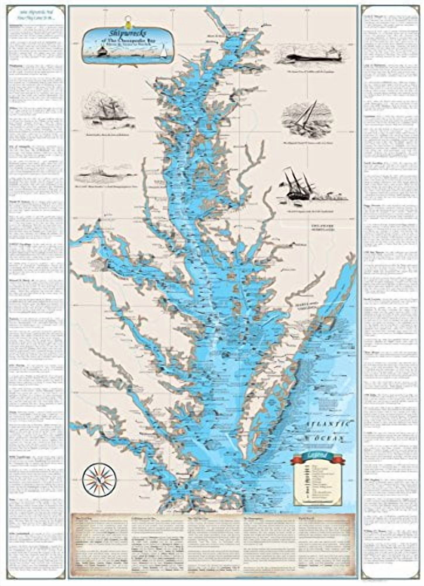 Sealake Products Chesapeake Bay Shipwreck Chart: Harve De Grace to ...