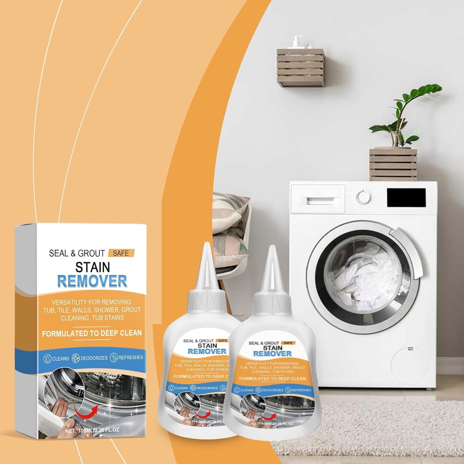 Sealant Degreaser, Household Degreaser Gel, Washer Cleaner for Front ...