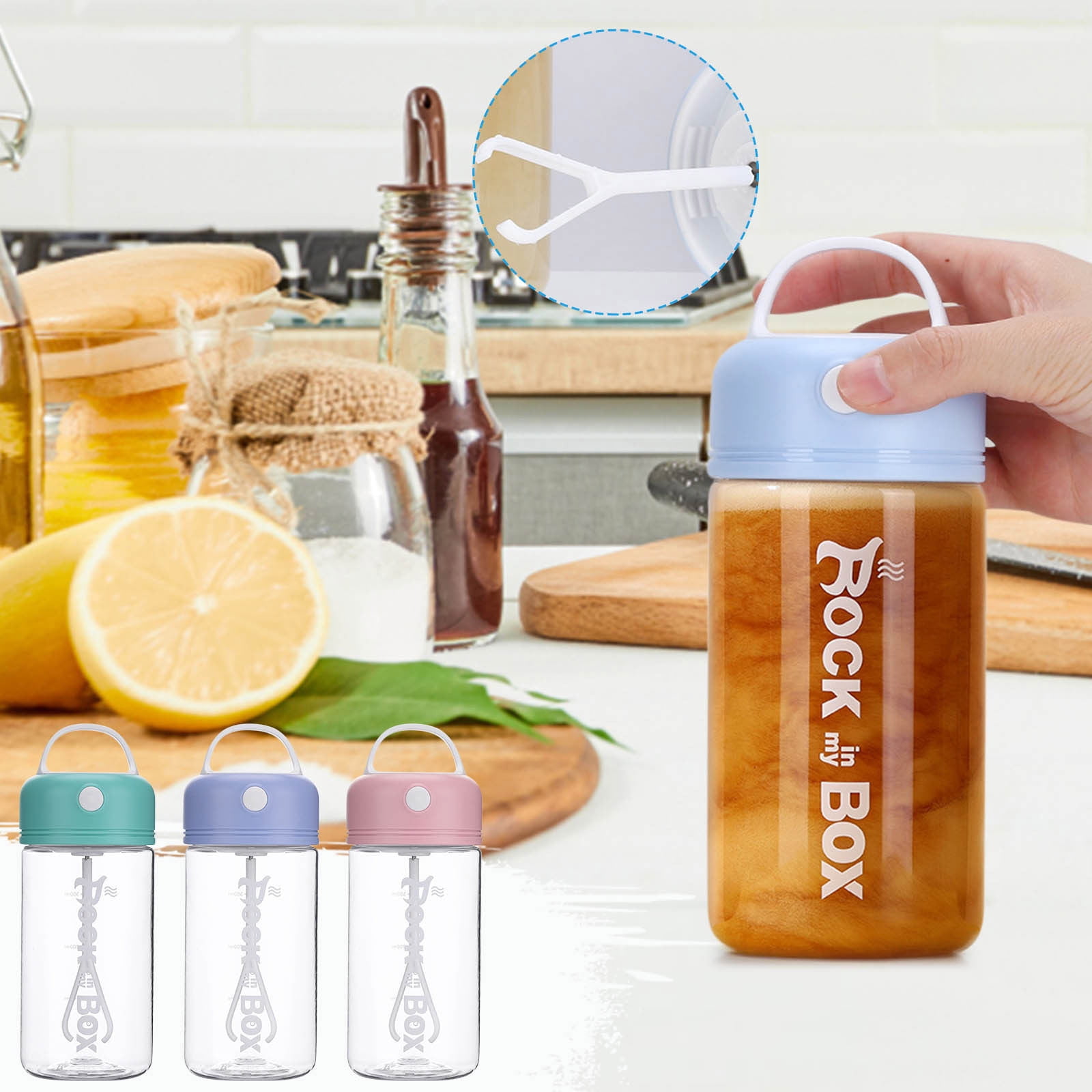 Automatic Protein Shaker Cup,Stainless Steel Battery Operated,2-Piece ...