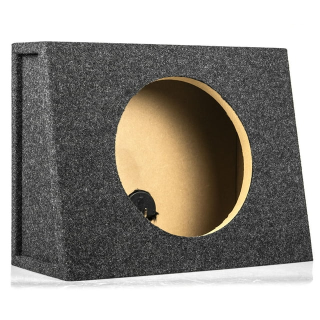 Sealed 12" Subwoofer Truck Box Slanted Enclosure Single Sub RI Audio 3/ ...
