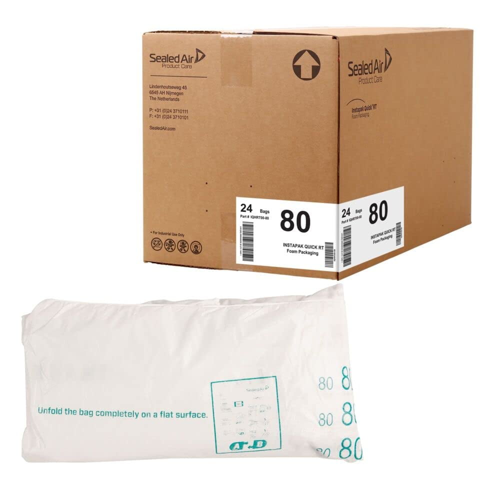 Sealed Air Instapak Quick RT, 80 Bag for 18"x12"x12" Box, Easy to Use ...