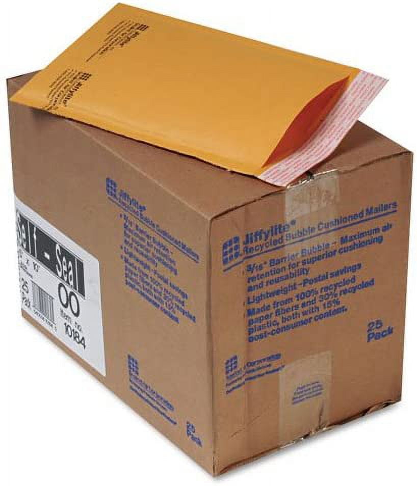 Sealed Air Jiffylite Bubble Cushioned Mailers, #00 (5"x10") 100% ...
