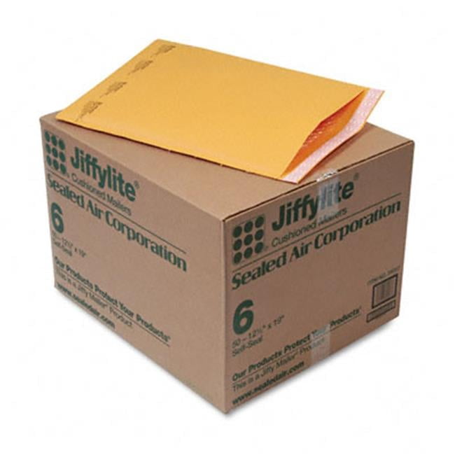 Sealed Air Jiffylite Self-Seal Mailer Side Seam #6 Golden Brown 50 ...