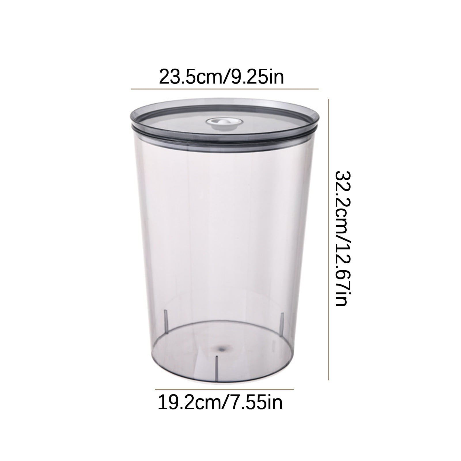 Sealed Bucket Grocery Snacks Transparent Food Display Bucket Moisturee ...