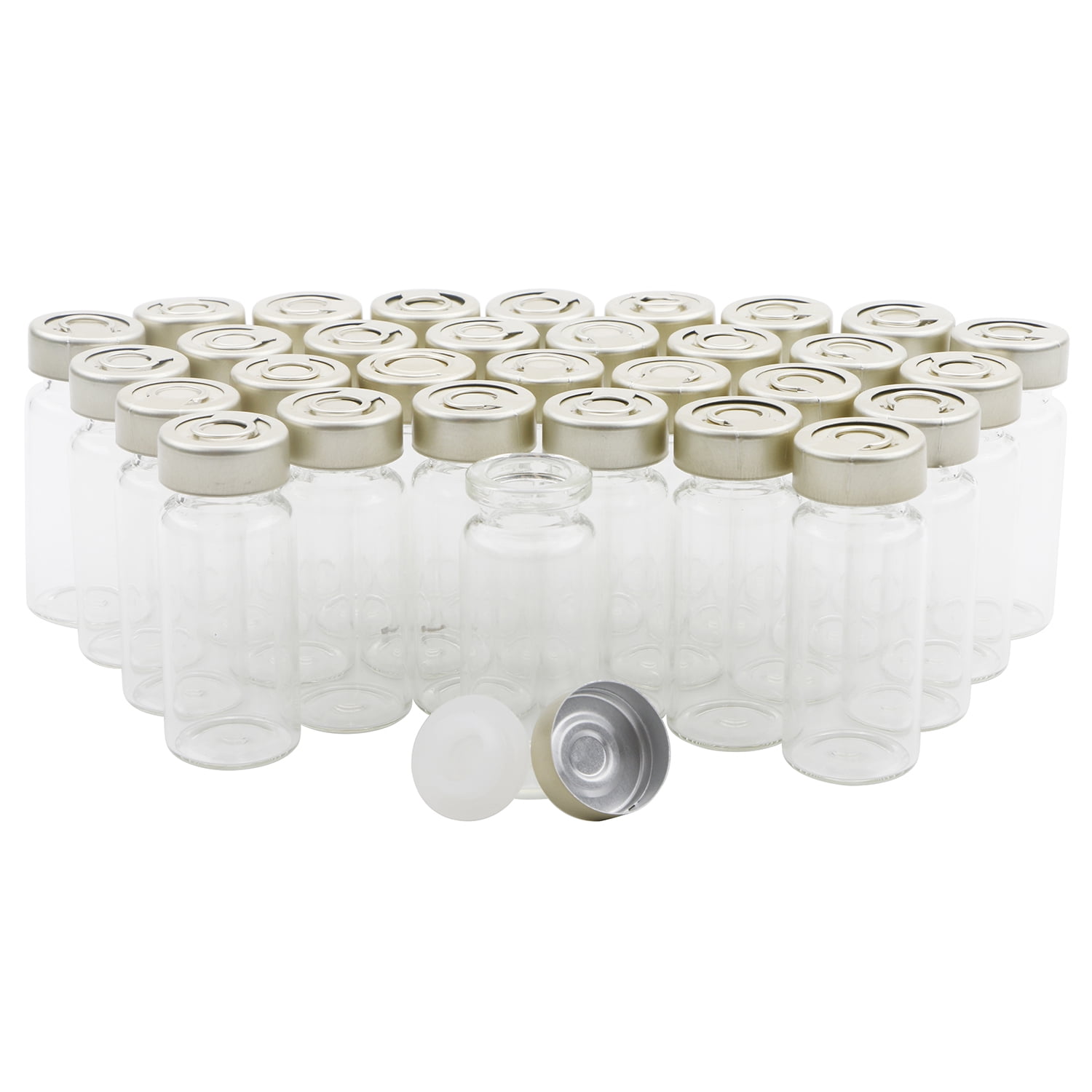 Sealed Clear Glass Vial Essential Oil Bottles Liquid Serum Containers ...