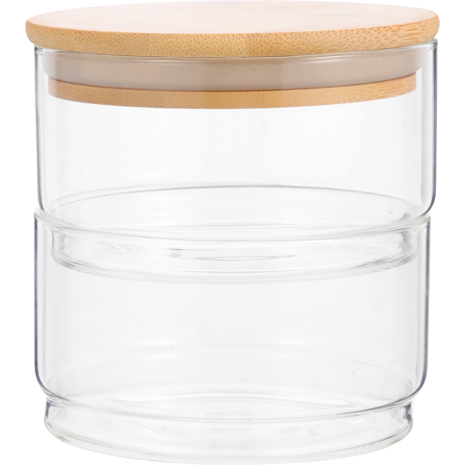 NUOLUX Glass Food Container Transparent 1 Set 5.1x4.3in - Walmart.com