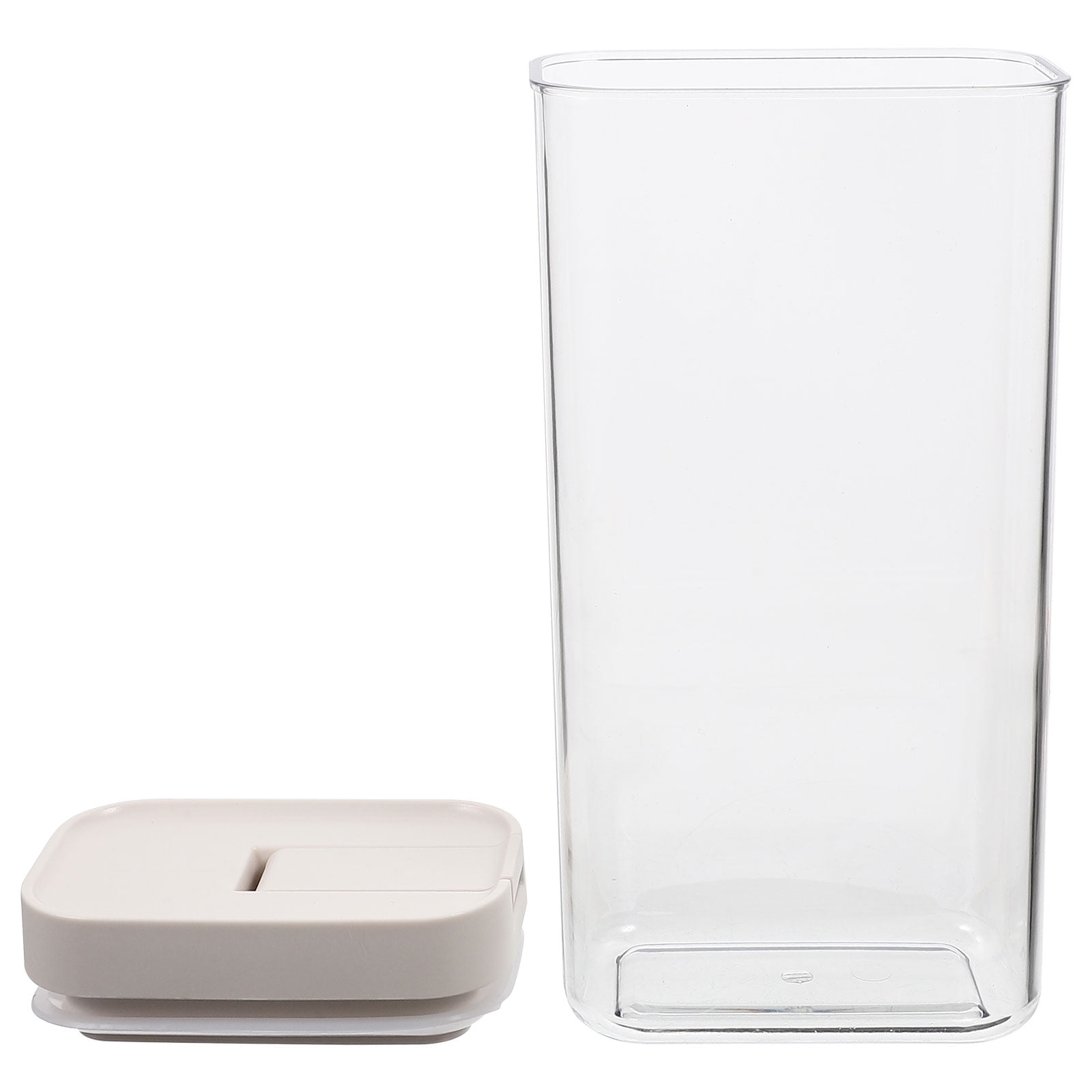 NIAIZEK ABS PMMA Airtight Food Storage Jar White Kitchen Container 1 ...