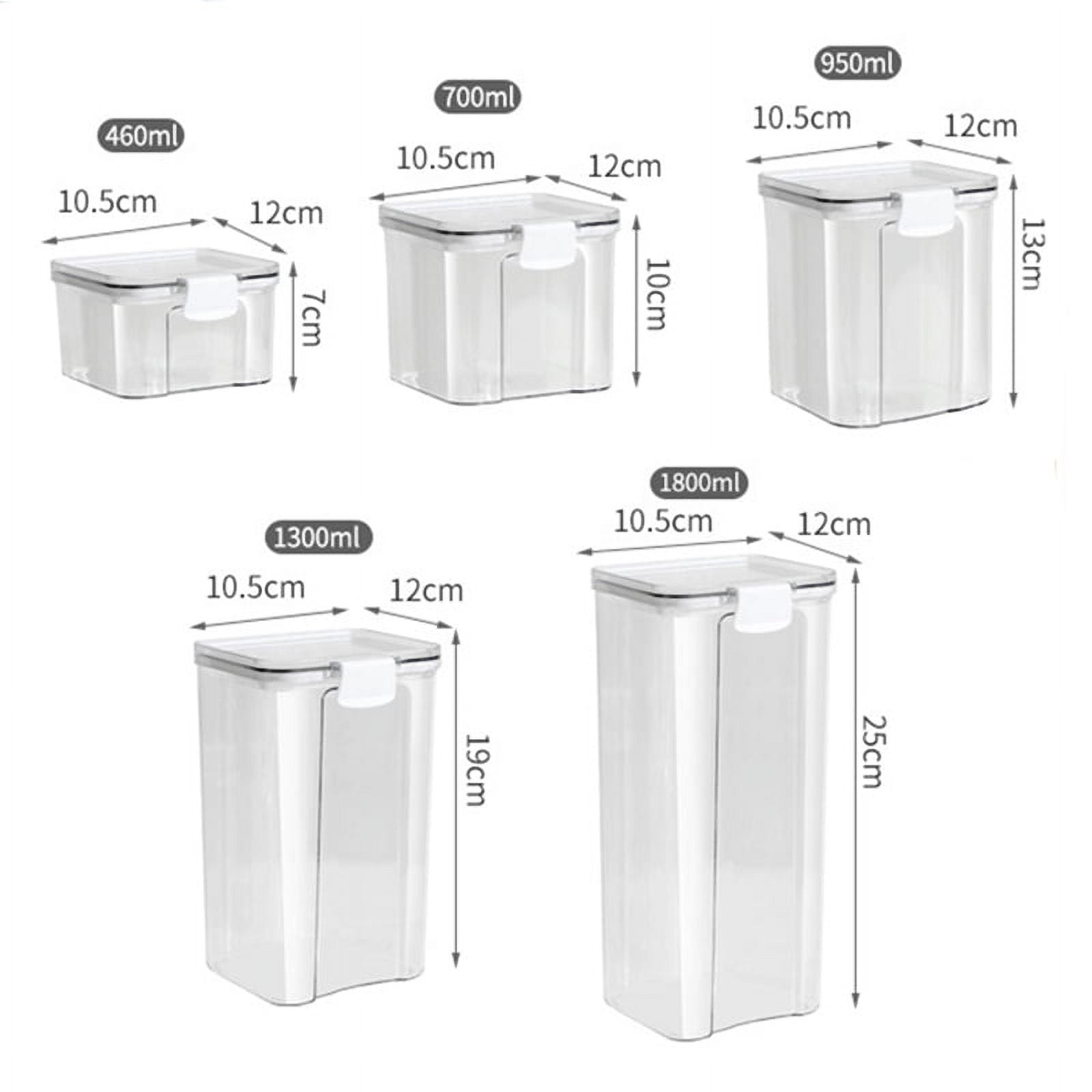 Sealed Jars Kitchen Grain Storage Organizer Large Tank Plastic Moisture ...