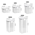 Sealed Jars Kitchen Grain Storage Organizer Large Tank Plastic Moisture ...