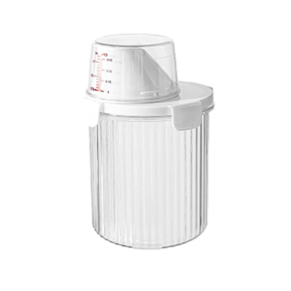 Sealed Laundry Detergent Dispenser With Graduated Transparent Storage ...