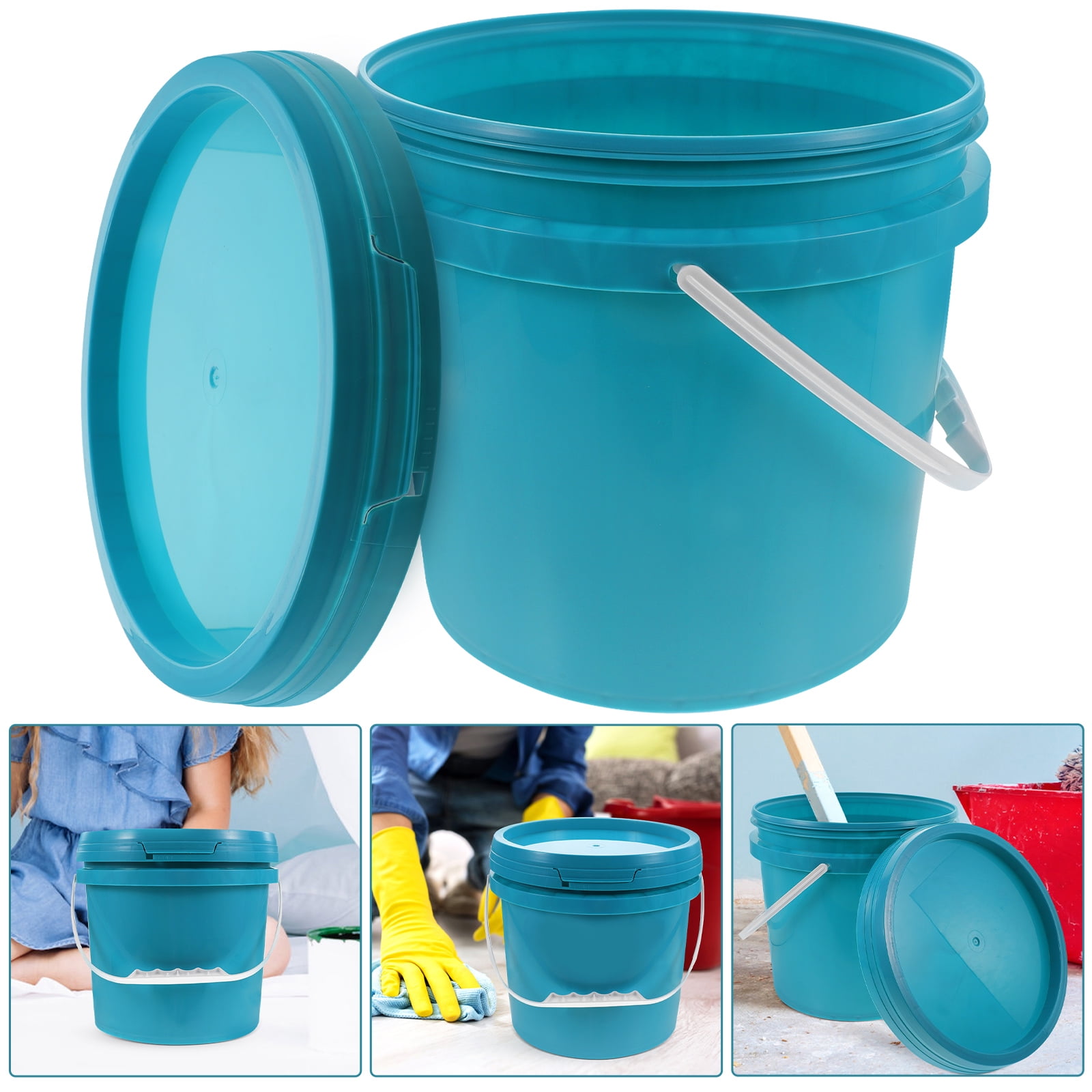SEWCHICS Paint Storage Bucket Plastic Pails and Buckets Sky-Blue 1Pack - Walmart.com