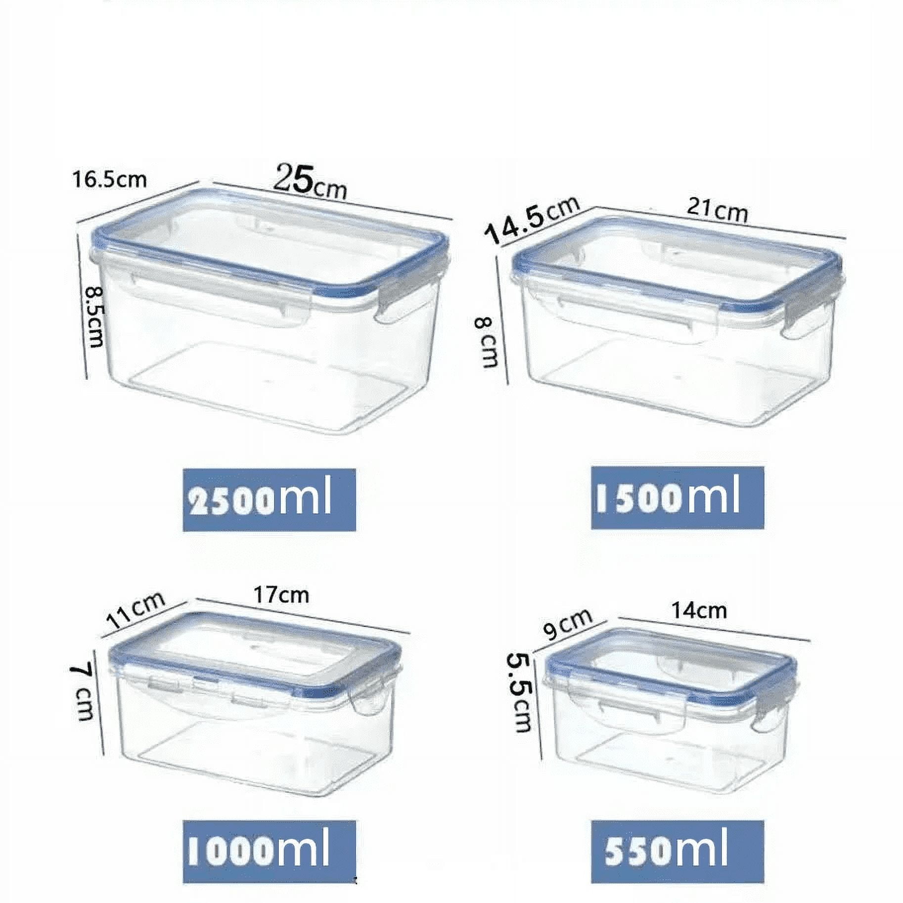 Sealed rectangular refrigerator storage box with lid Plastic crisper ...