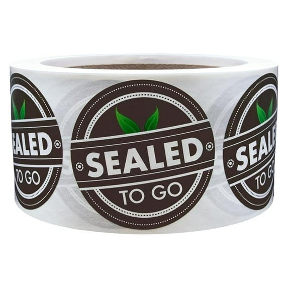 Sealed to Go Food Delivery Tamper Labels 2 Inch 500 Total Labels ...