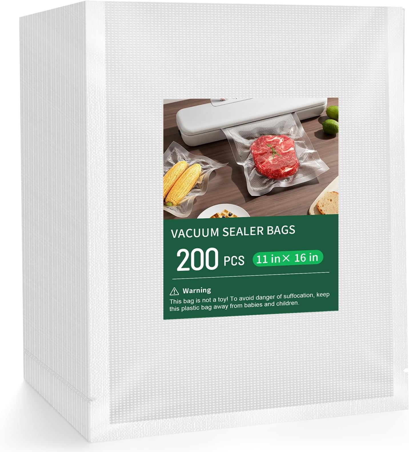 Sealer Bags 200 Pint 11" x 16", and Heavy Duty, Commercial Grade ...