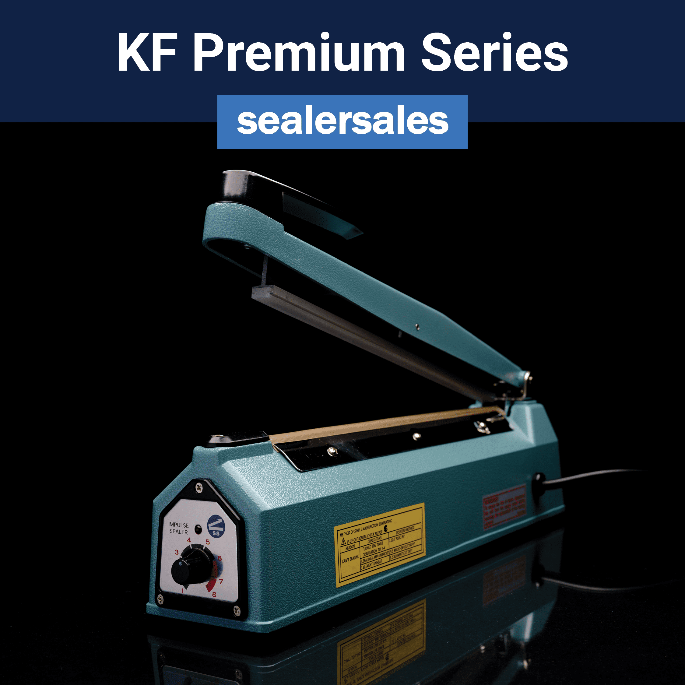 Sealer Sales 20" KF-Series Hand Sealer w/ 5mm Seal Width w/ Sliding ...