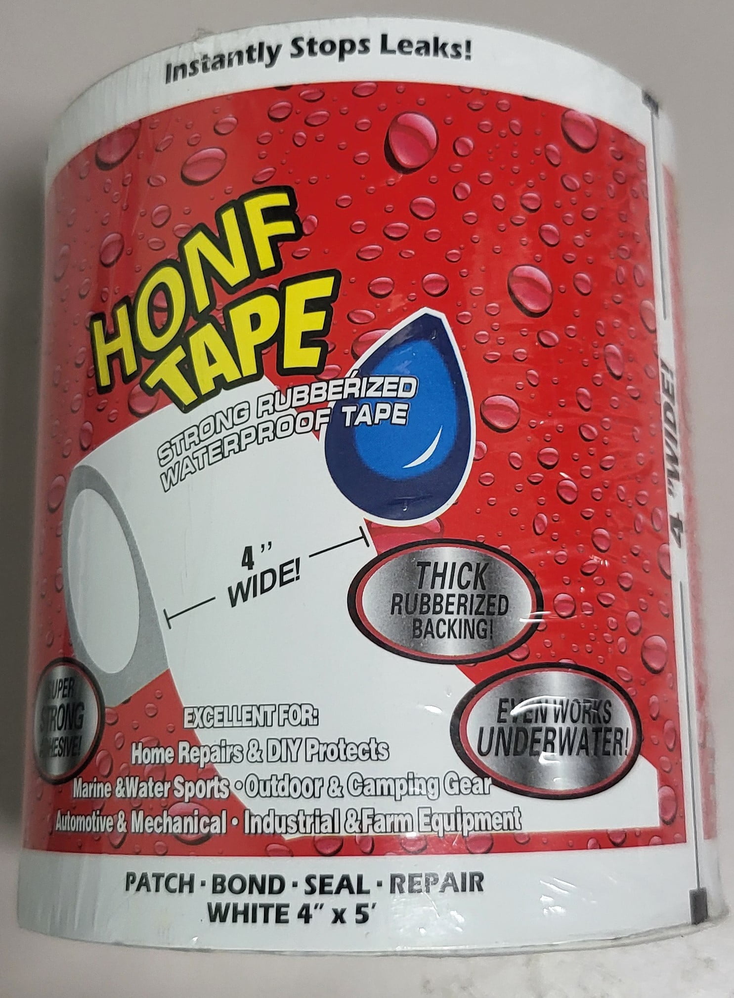 Walmart Sealer Tape 4" x 60" Super Strong Rubber Waterproof Leak ...