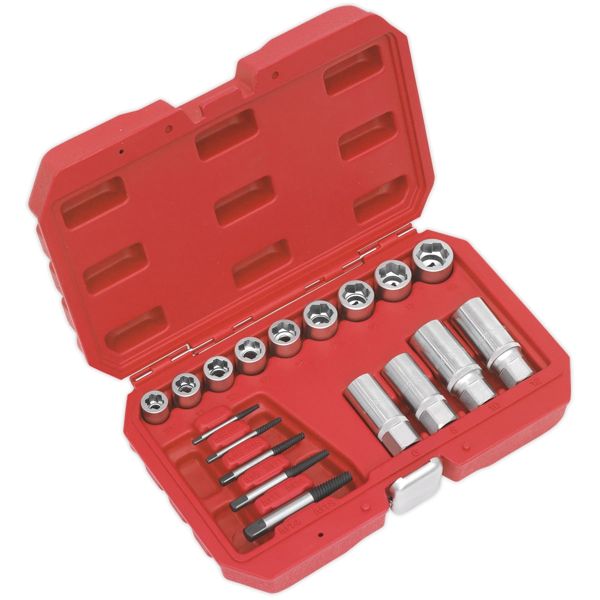 Sealey Ak751 Bolt, Stud & Screw Extractor Set 18Pc - Walmart.com