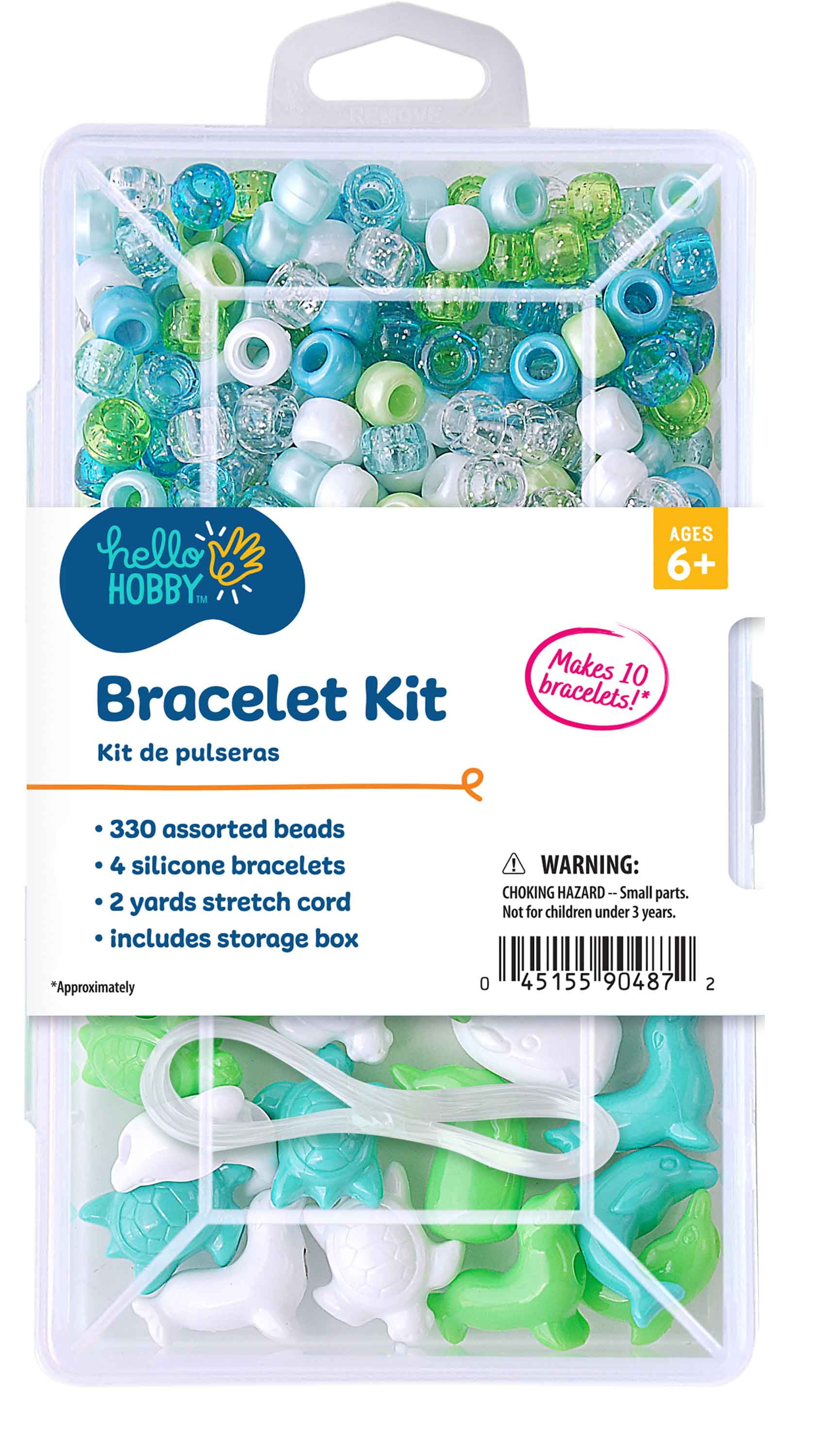 Hello Hobby Sea Life Ocean Bracelet Kit Includes 330 Beads and Stretch ...