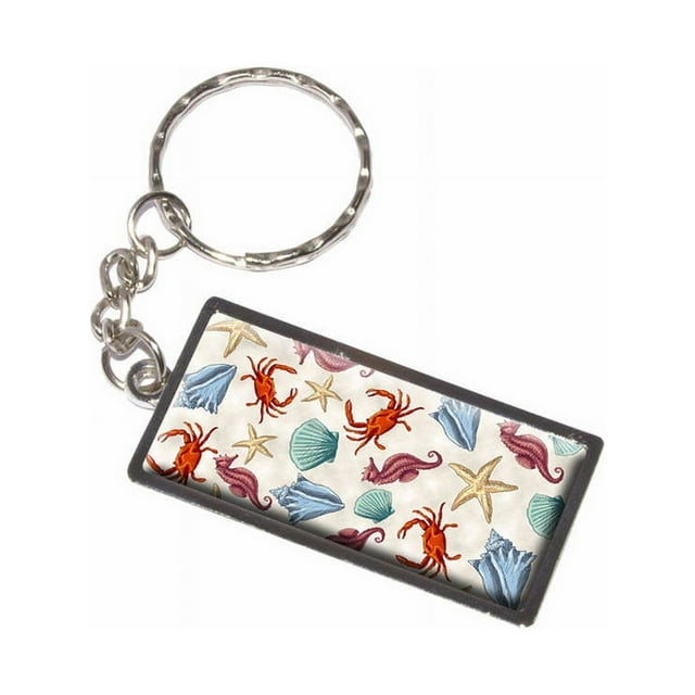 Sealife Ocean Creatures Seahorse Seashell Conch Starfish Crab Beach ...