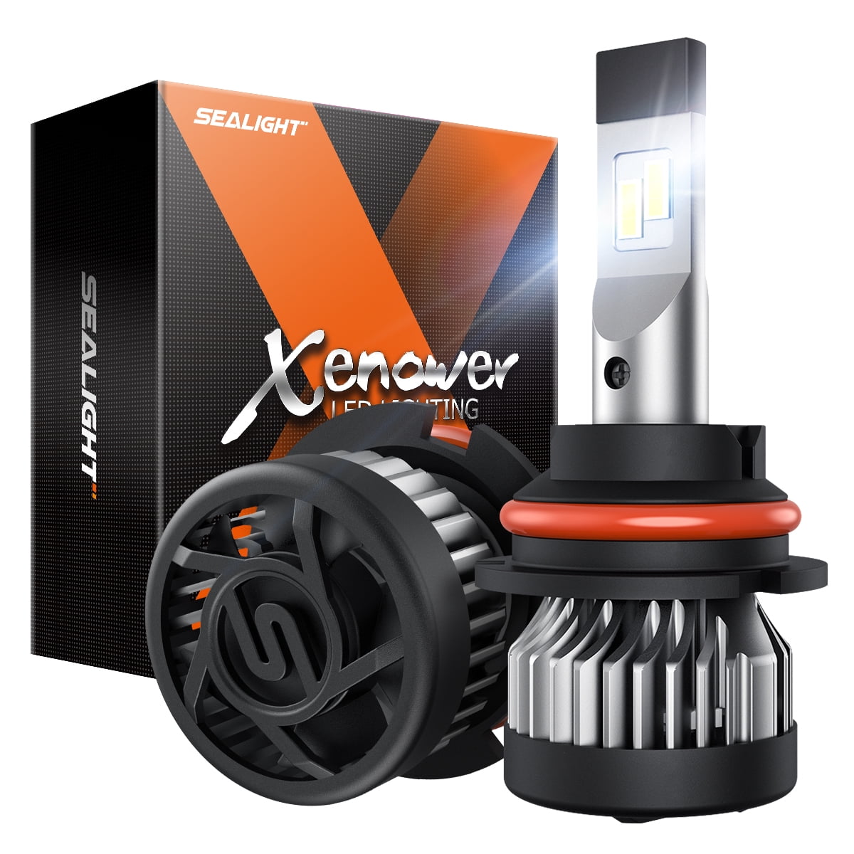 Sealight 9007 HB5 LED Headlight Bulbs, 9007 20000LM 100W LED High Low ...
