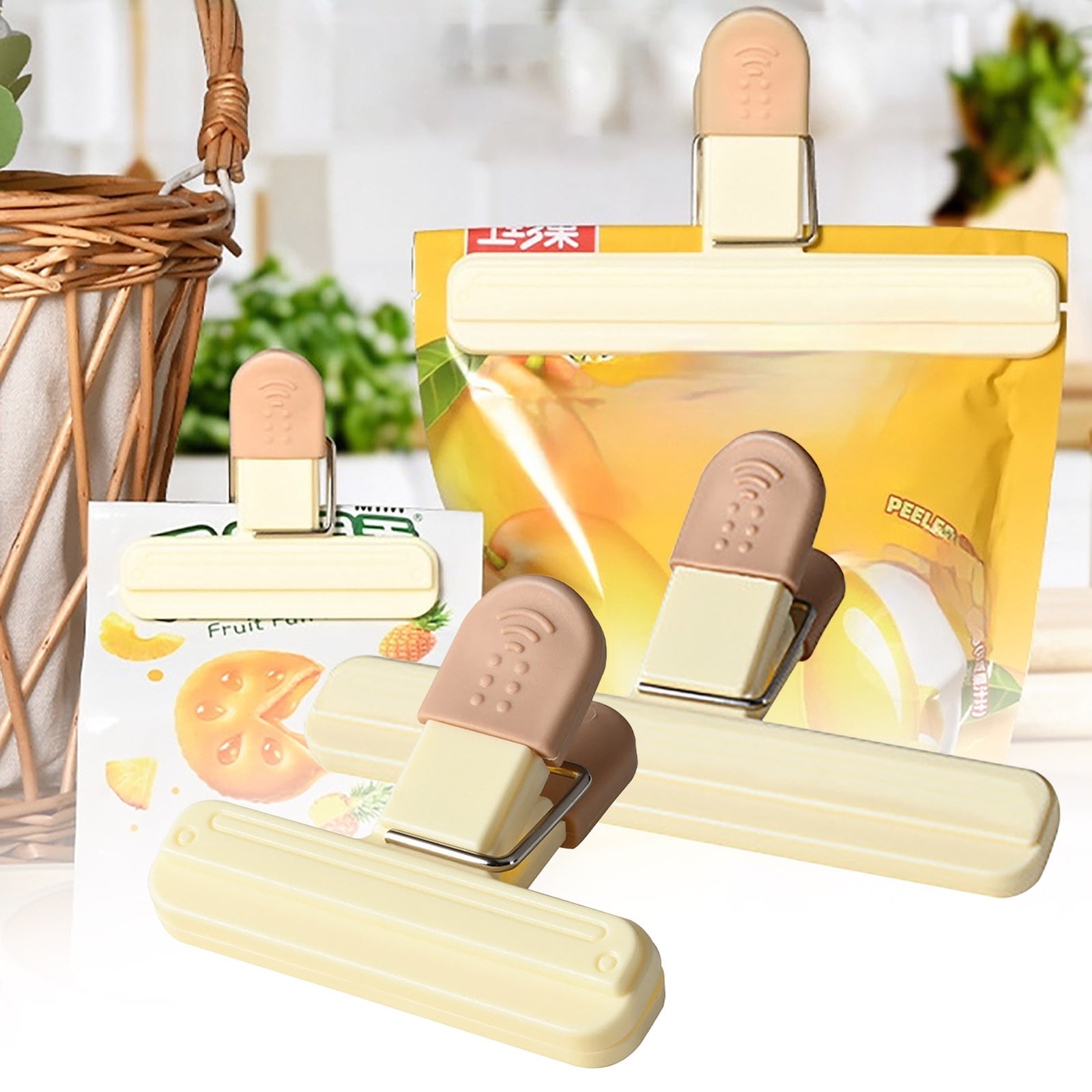 Sealing Clips for Food, 3"*2.6" Wide Foods Snacks Bag Paper Clips, Cute ...