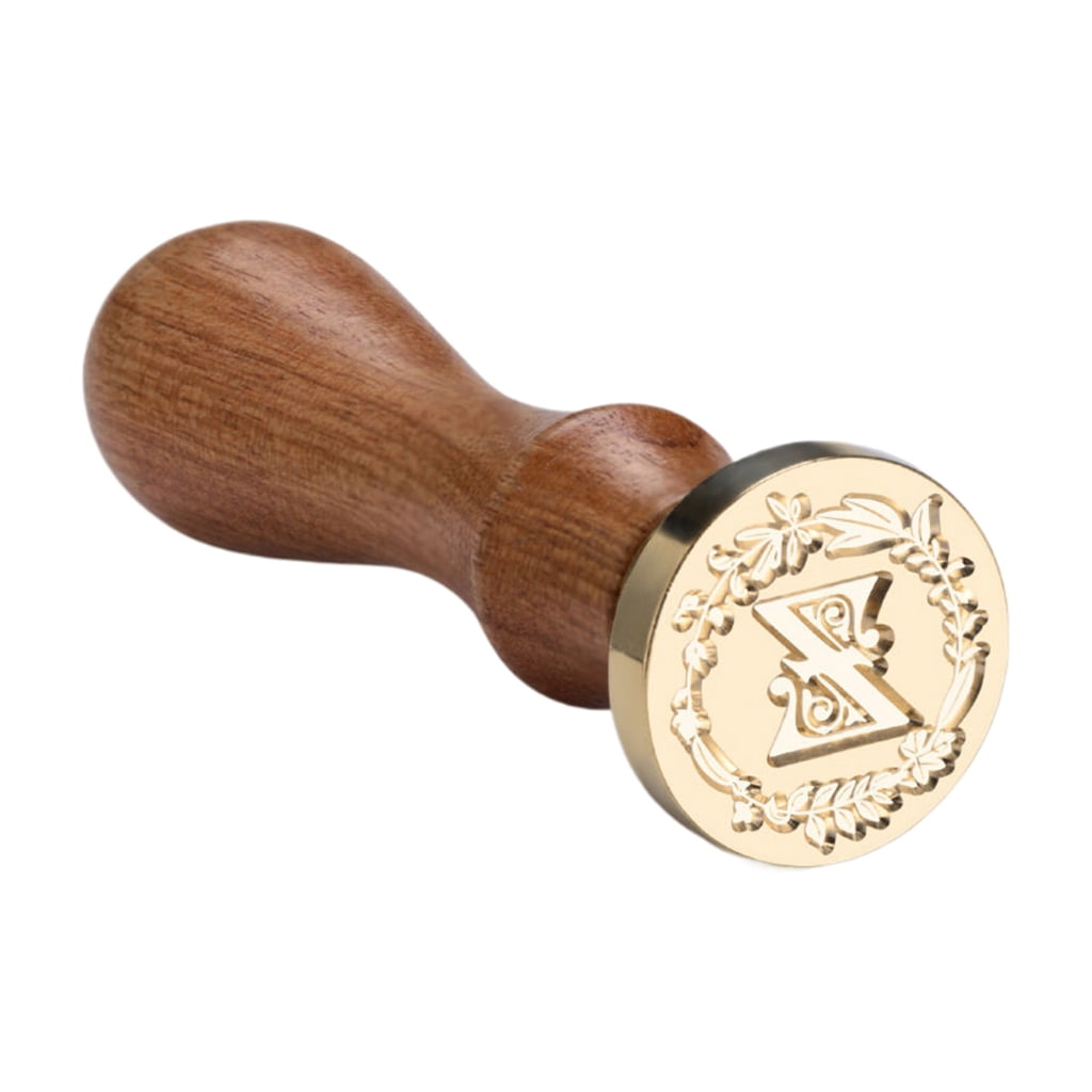Sealing Stamp Wood Handle with Letter Stamp Head, for Scrapbooking Seal ...