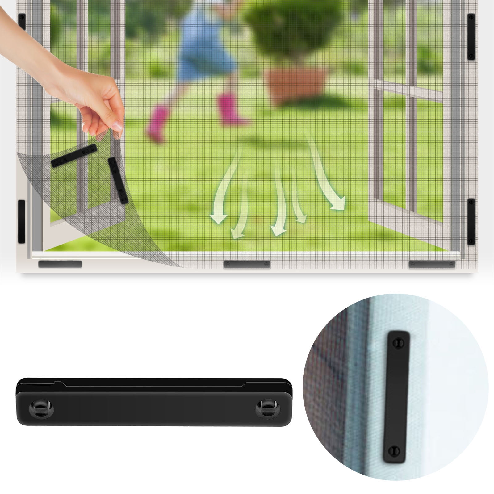 Sealing Strip Universal Strong Screen Fixing Clamp for Curtain Mesh ...