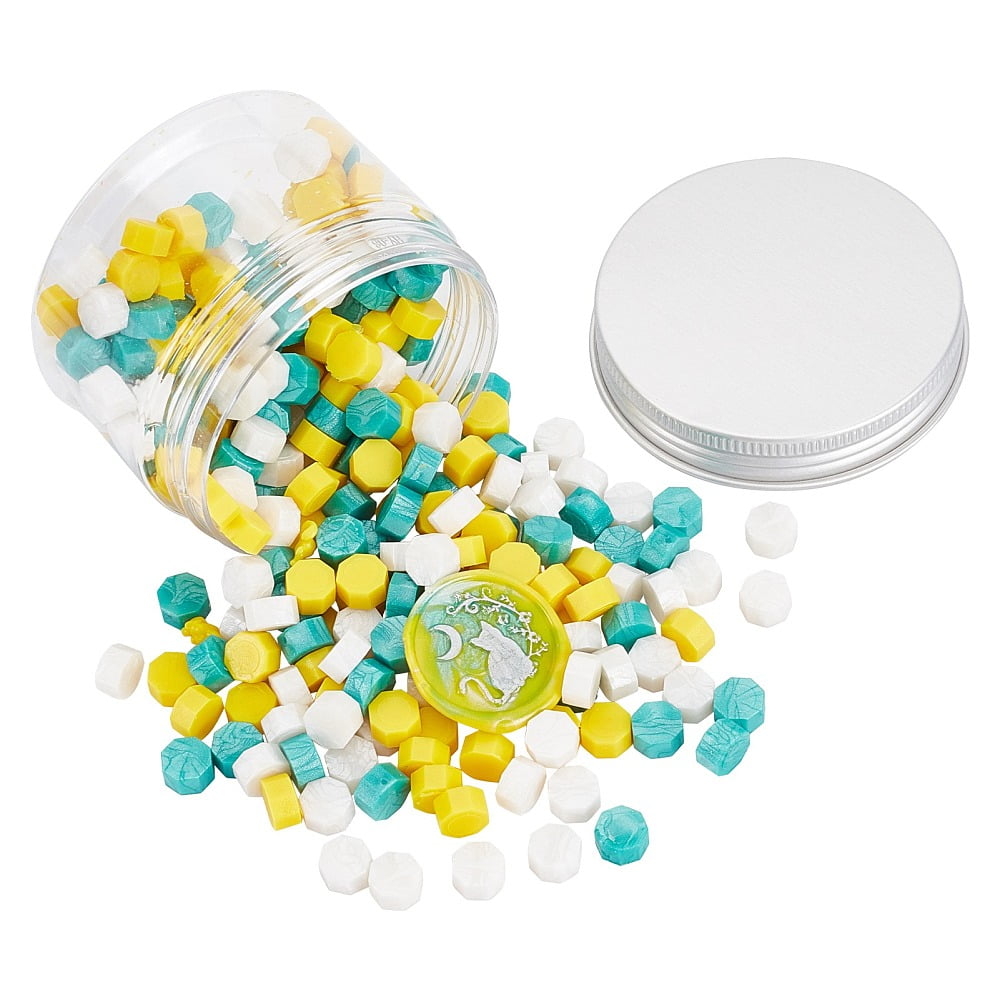 Sealing Wax Particles for Retro Seal Stamp Octagon Mixed Color 9mm 300pcs DIY - Walmart.com