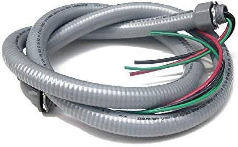 Sealproof Power Whip Assembly, 3/4-Inch x 6 Ft Nonmetallic Liquid Tight ...