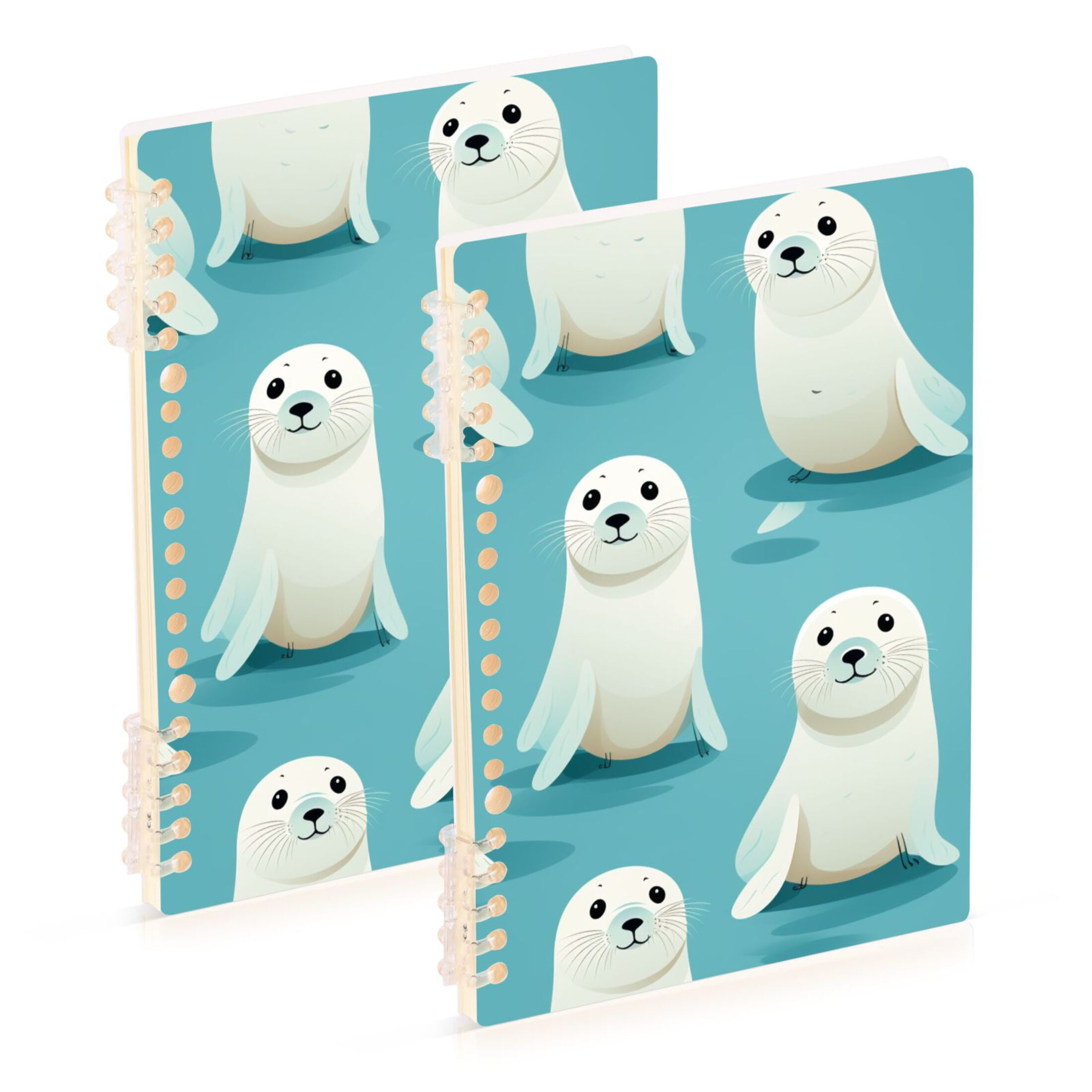 Seals Ring Binder Notebook Journey Note Diary College Ruled Spiral ...