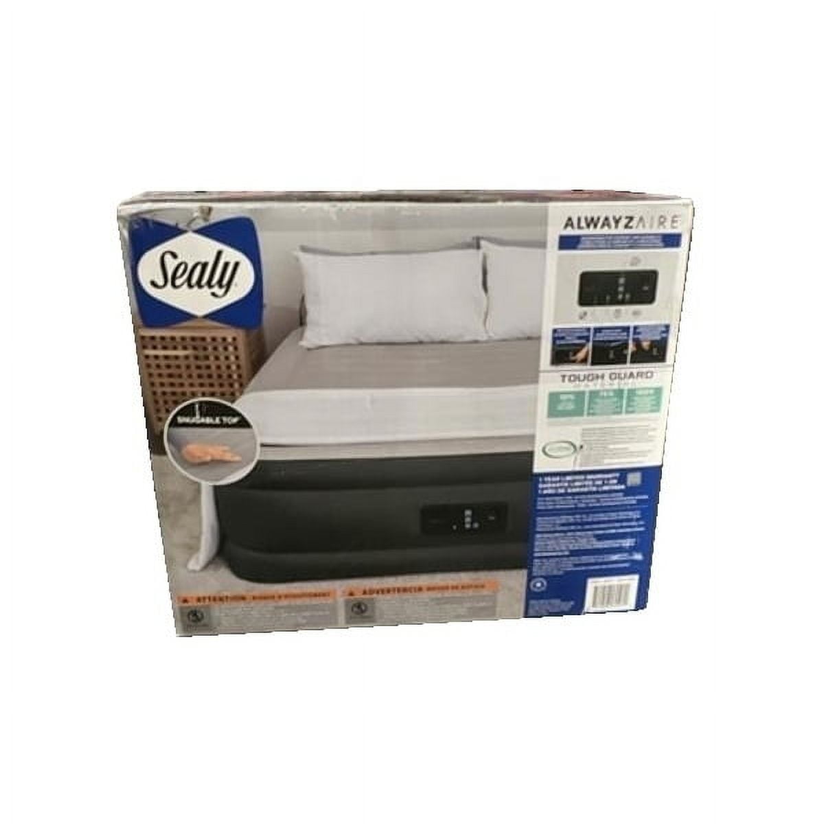"Sealy Alwayzaire Tough Guard Queen Size 18"" Airbed" - Walmart.com
