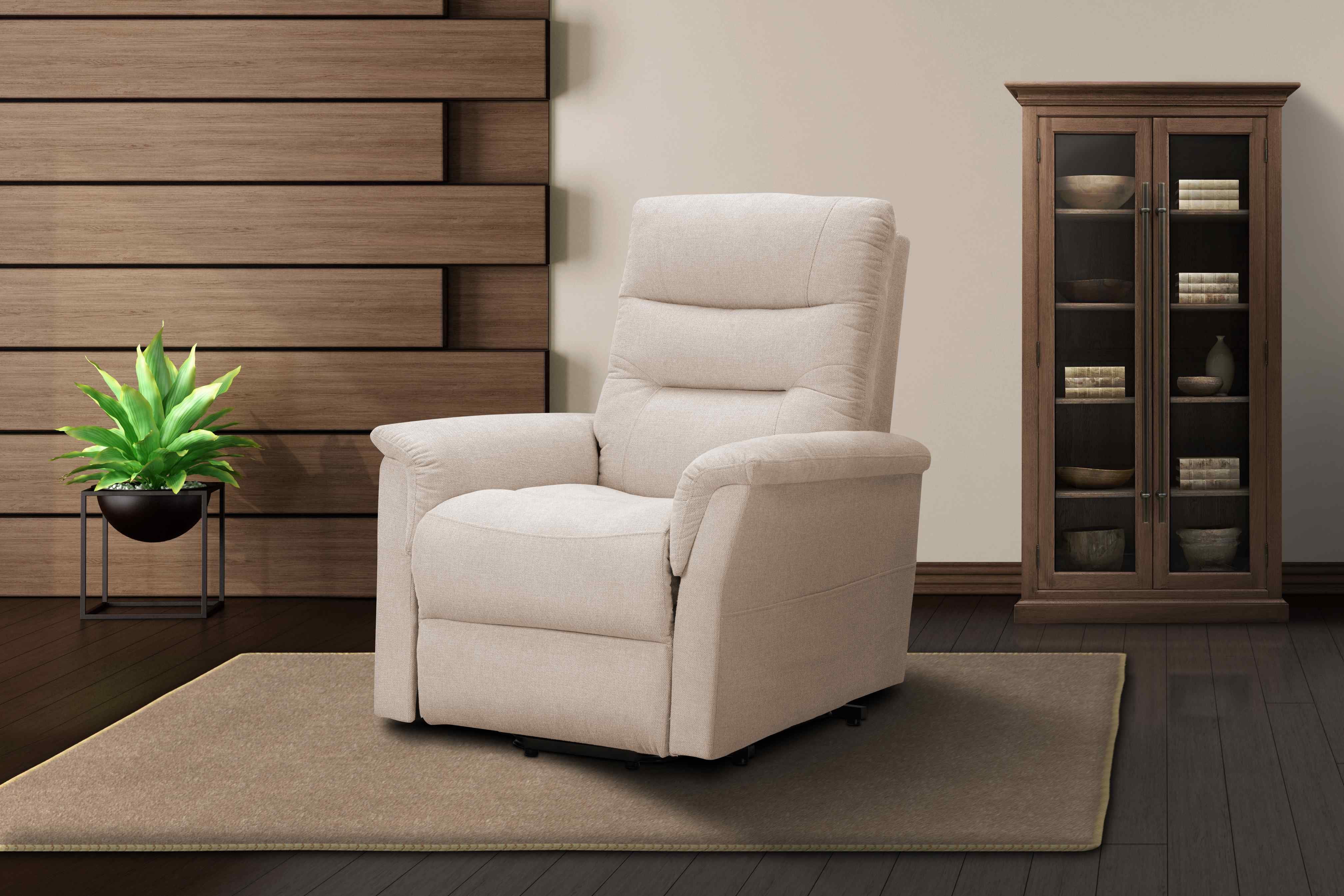 Sealy Posturepedic Amber Power Lift Assist Recliner with Adjustable Leg ...