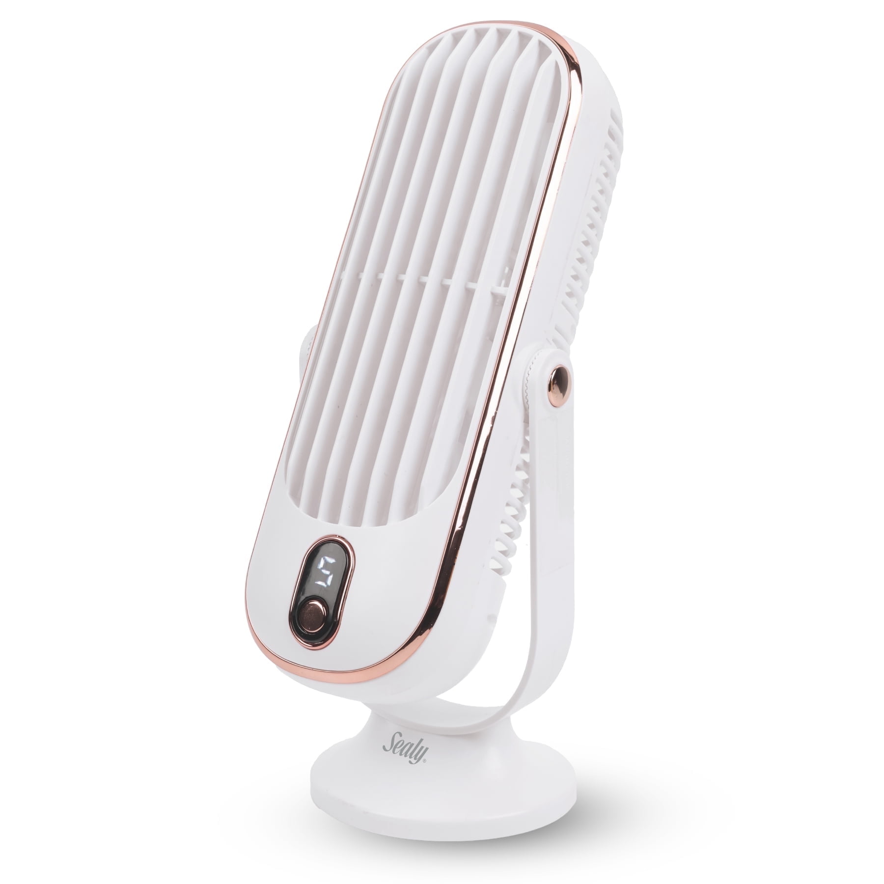 Sealy Dual Swivel Cooling Desk Fan w/ 5-Speed Options, Personal Fan for ...