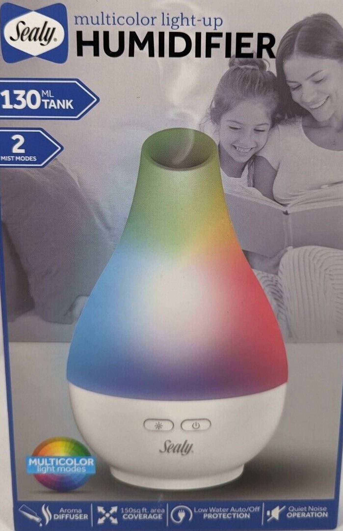 Sealy Multicolor Light-Up Humidifier Aroma Diffuser: Enhance Your Space ...
